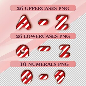 Candy Alphabet, 3D Candy Alphabet Clipart, Sweet Letters, 26 Uppercases ...