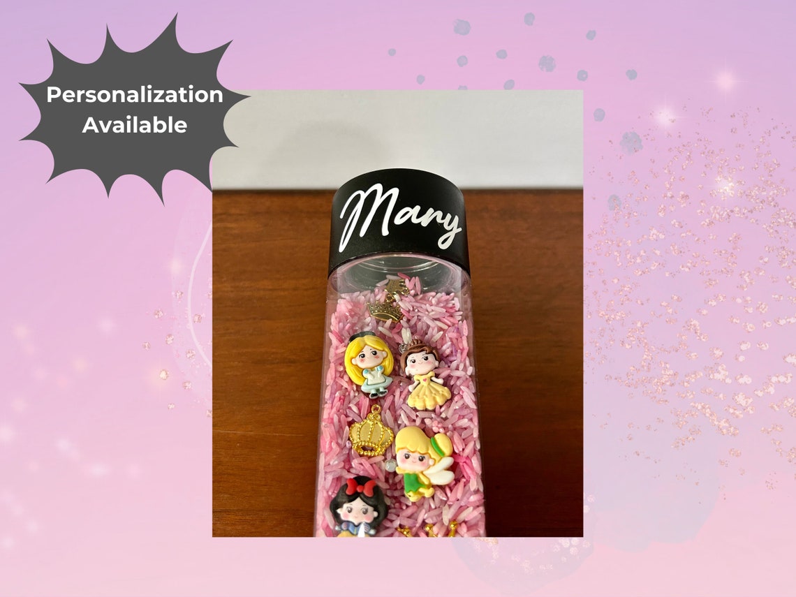 Princess I Spy Sensory Bottle: Personalized Montessori Seek and Find ...