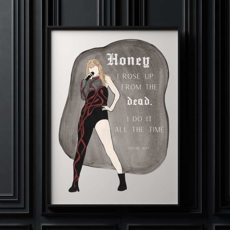 Taylor Swift Reputation Original Art Print Matte Vertical Poster ...