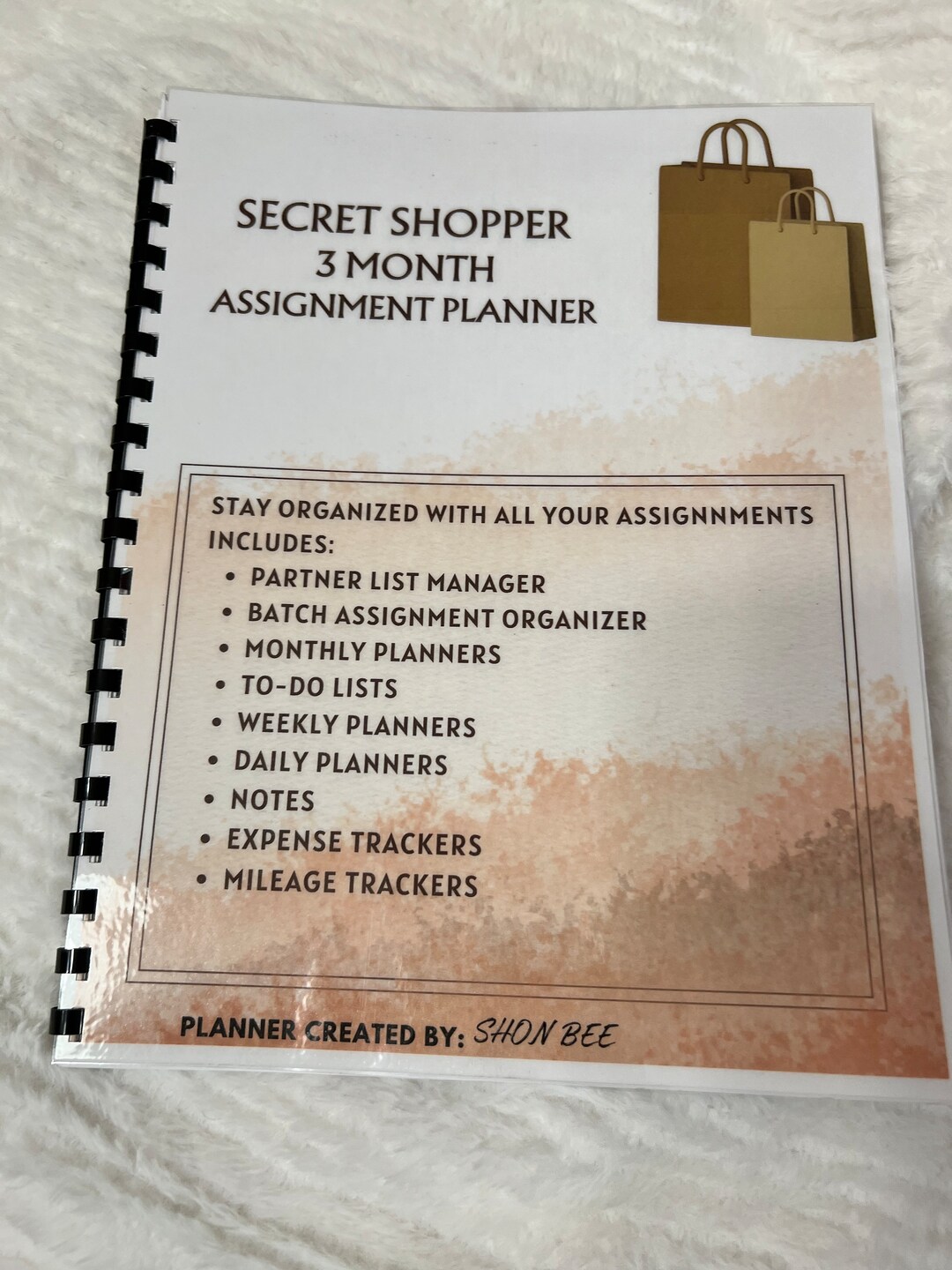 Secret Shopper 3 Month Assignment Planner - Etsy