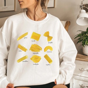Pasta Sweatshirt Pasta Shirt Gift for Chef Spaghetti Sweatshirt Gift ...