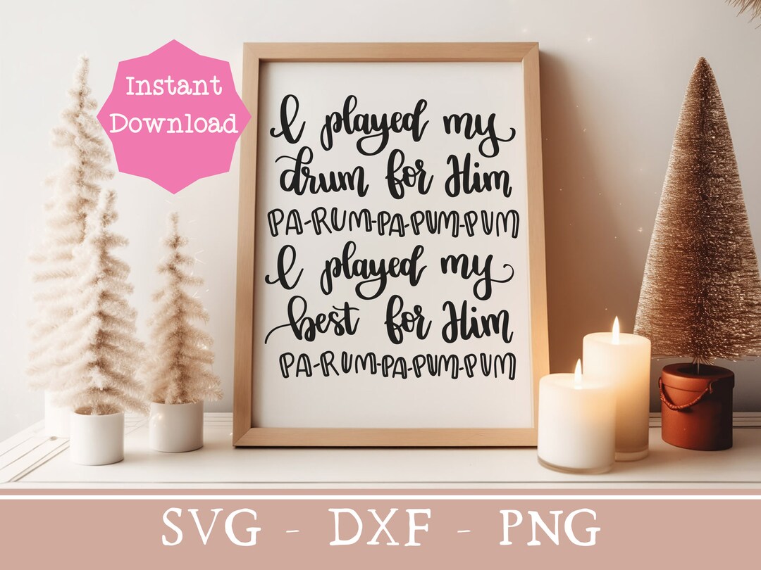 Little Drummer Boy Svg Christian Christmas Carol Svg Christmas Song ...