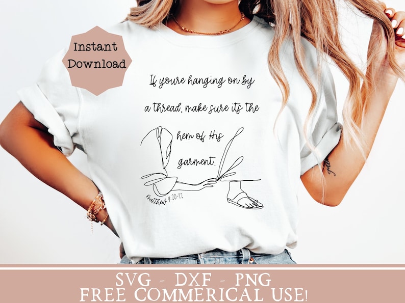 Hem of His Garment Png Christian Wall Art Svg Jesus Heals Bleeding ...