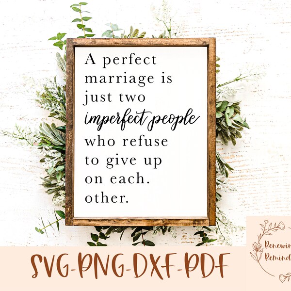 A Perfect Marriage - Etsy