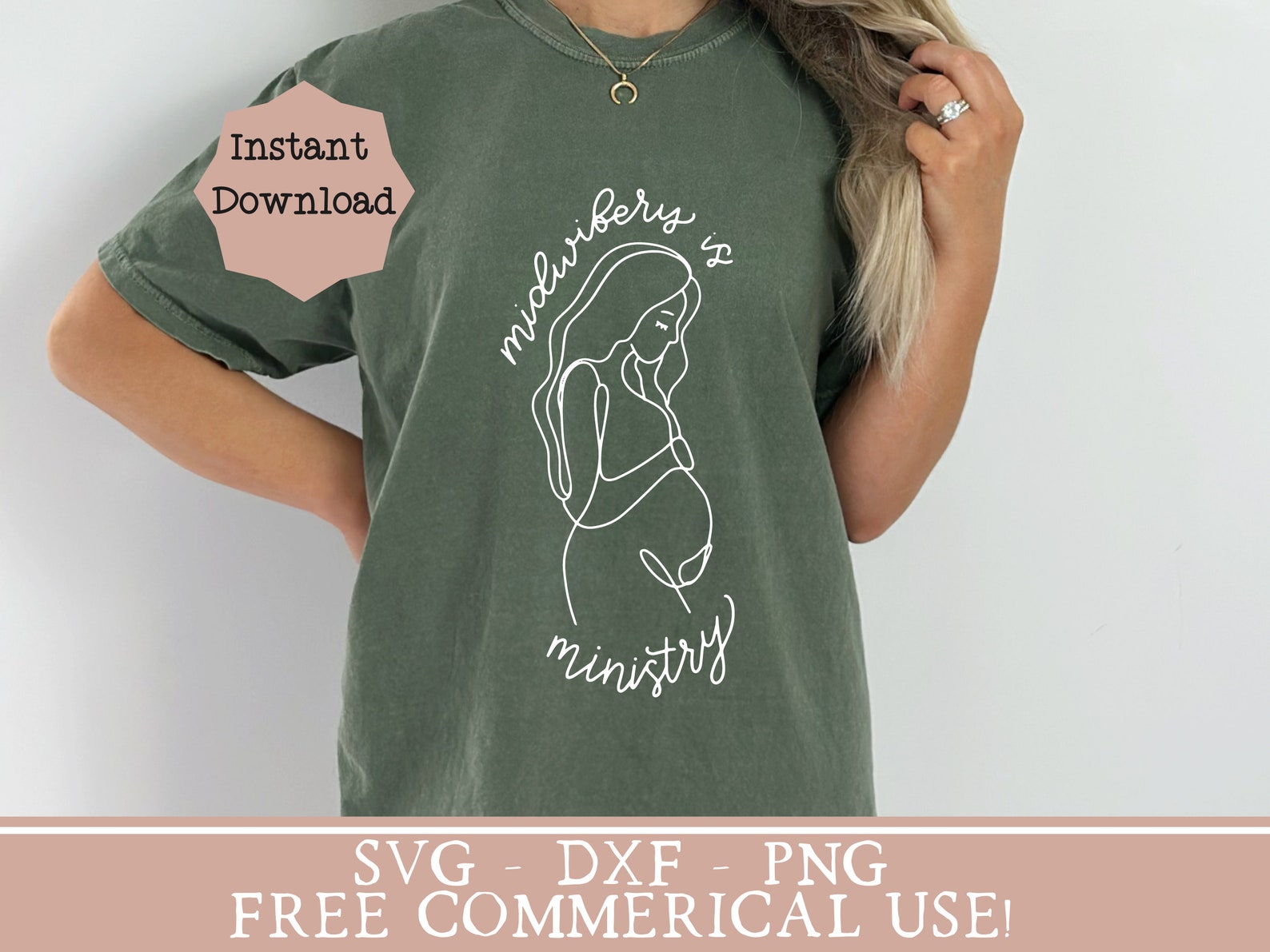 Christian Midwife Png Single Line Pregnant Woman Drawing Midwife Gift ...