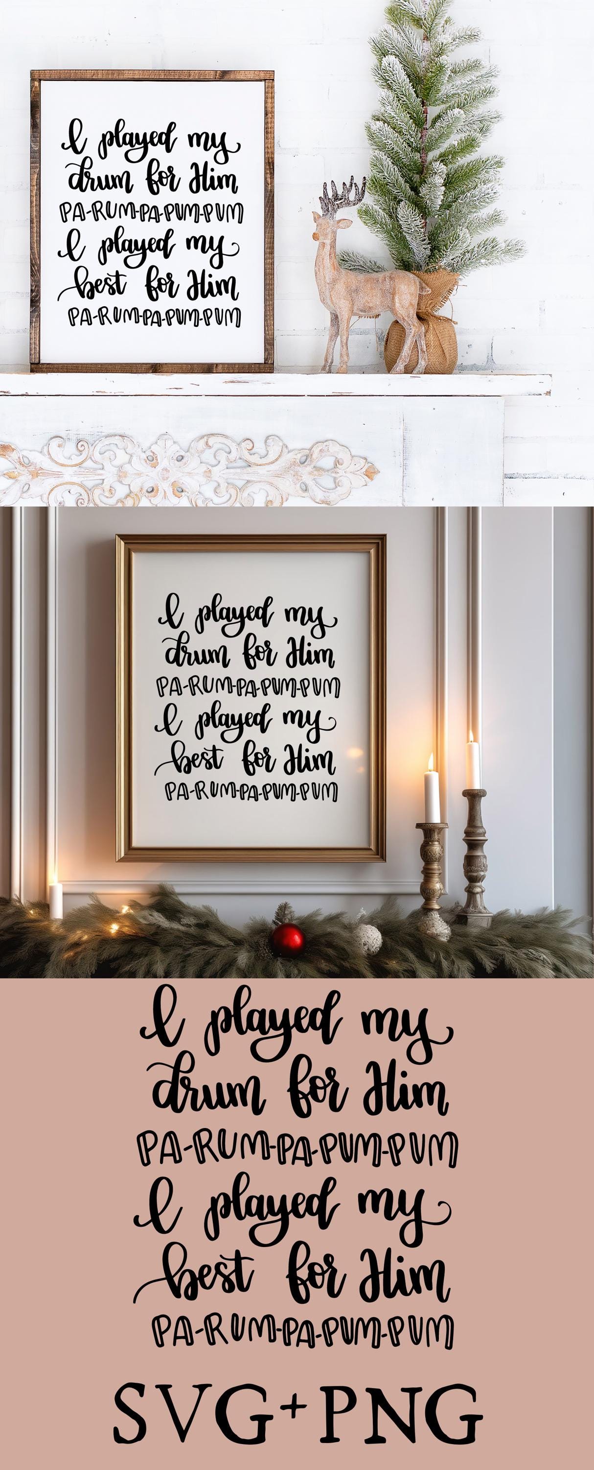 Little Drummer Boy Svg Christian Christmas Carol Svg Christmas Song ...