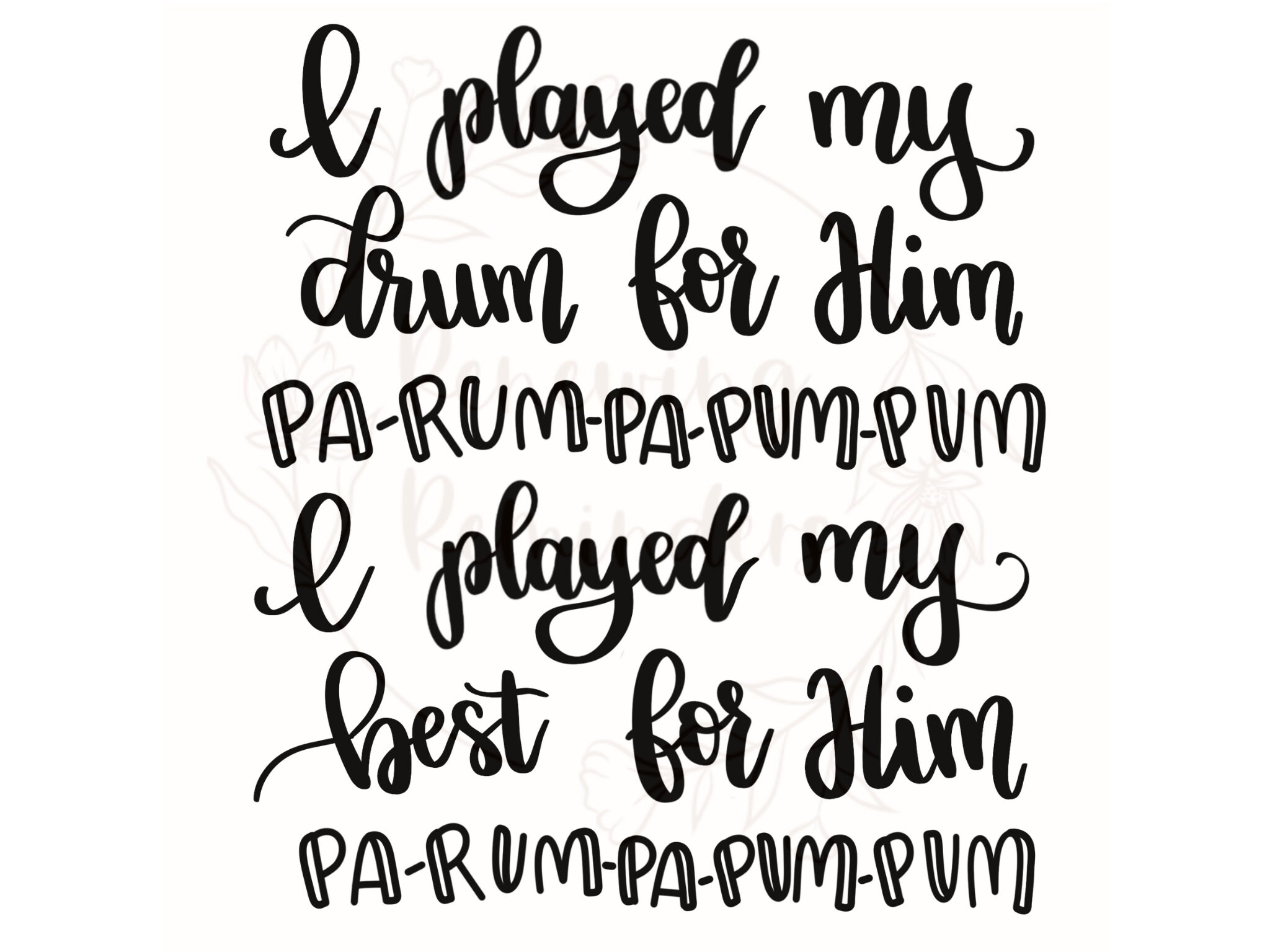 Little Drummer Boy Svg Christian Christmas SVG for Christmas Signs ...