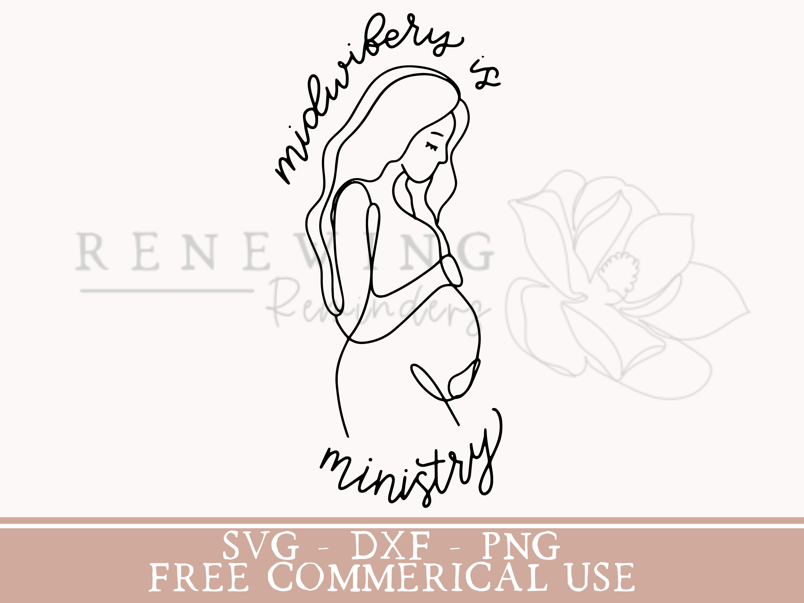 Christian Midwife Png Single Line Pregnant Woman Drawing Midwife Gift ...
