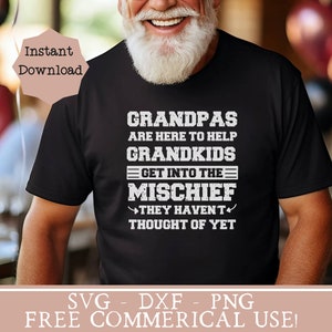 Funny Grandpa Svg Fathers Day Gift Idea for Grandpa Birthday Gift Svg ...