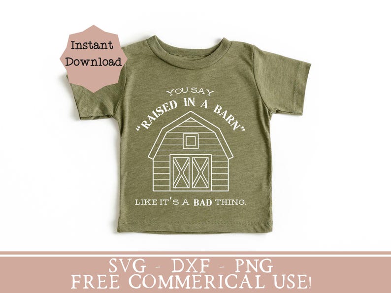 Farm Kid Svg Toddler Farm Png for Child Shirt Raised in a Barn Png for ...