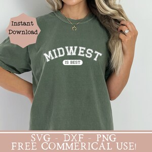 Trendy Midwest is Best Svg Rural Living Png Midwest Varsity Shirt Svg ...