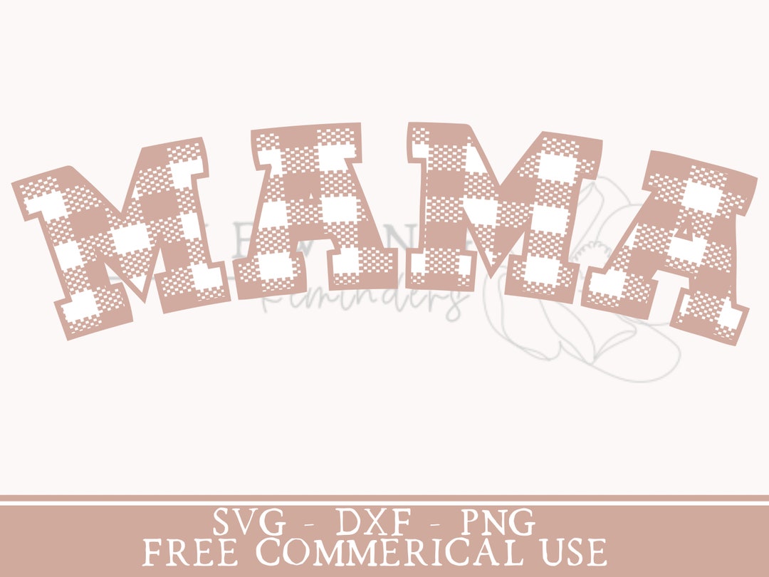 Plaid Mama Png Checkered Mama Shirt Svg Gingham Shirt Svg Mama Block ...
