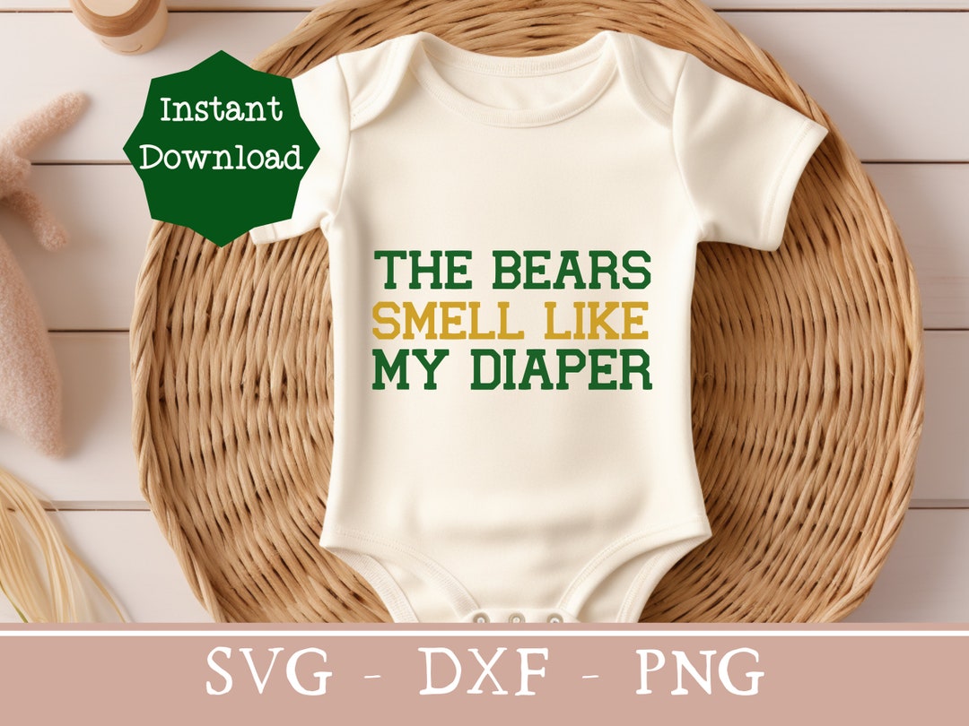 Green Bay Packer Baby Onesie Svg Funny Packer Newborn Onesie Svg Green ...