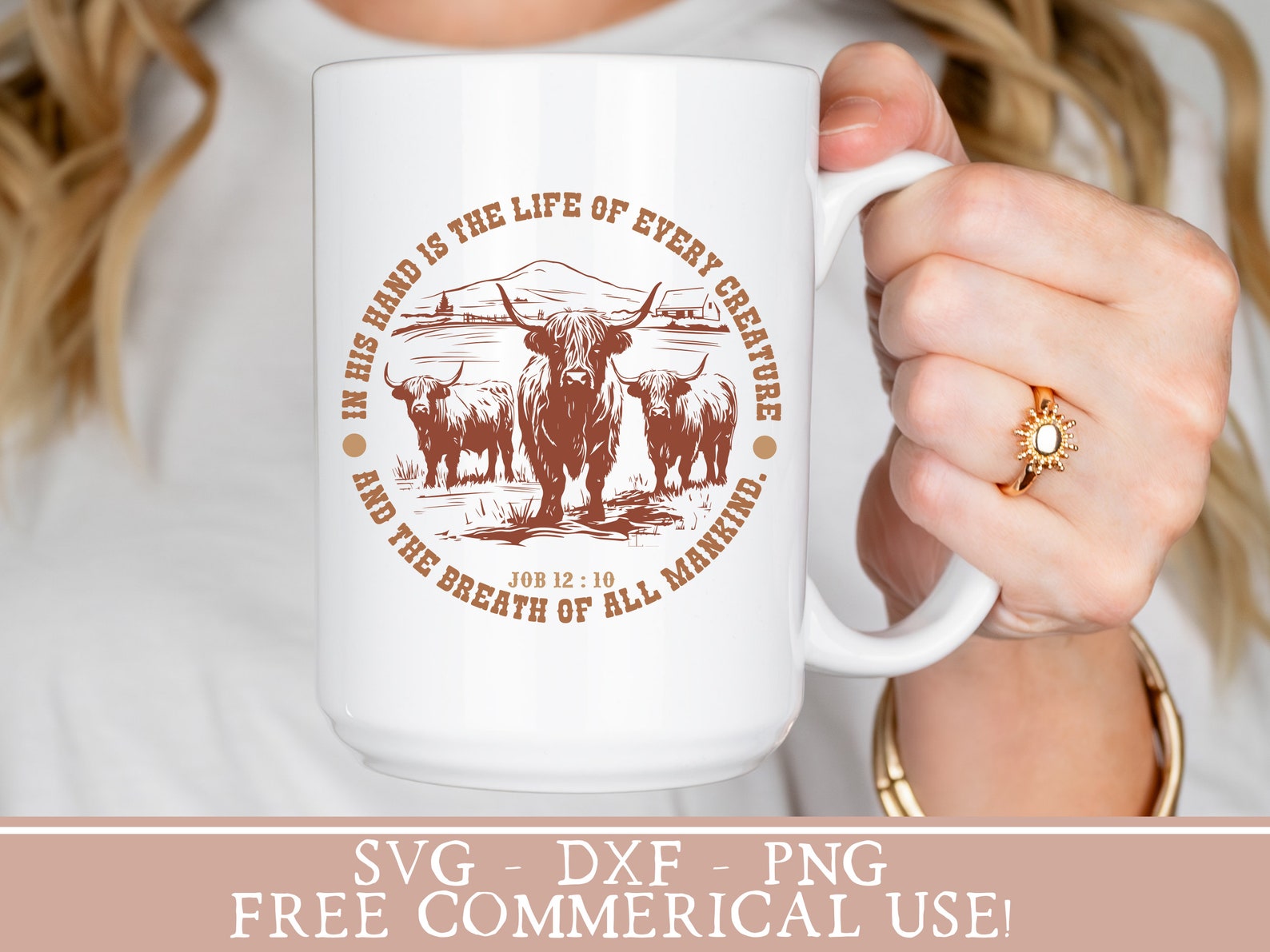 Western Tshirt Svg Christian Western Png Highland Cow Svg Western ...