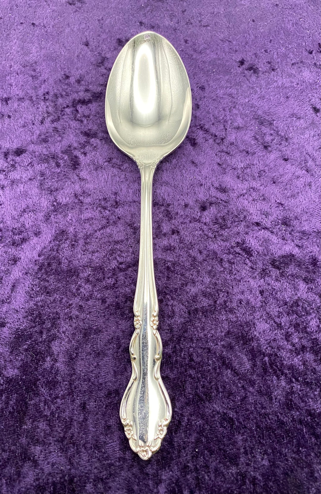 DOVER Stainless Heirloom Pattern, Oneida Vintage Flatware 1 Large Solid Serving Tablespoon Made ...