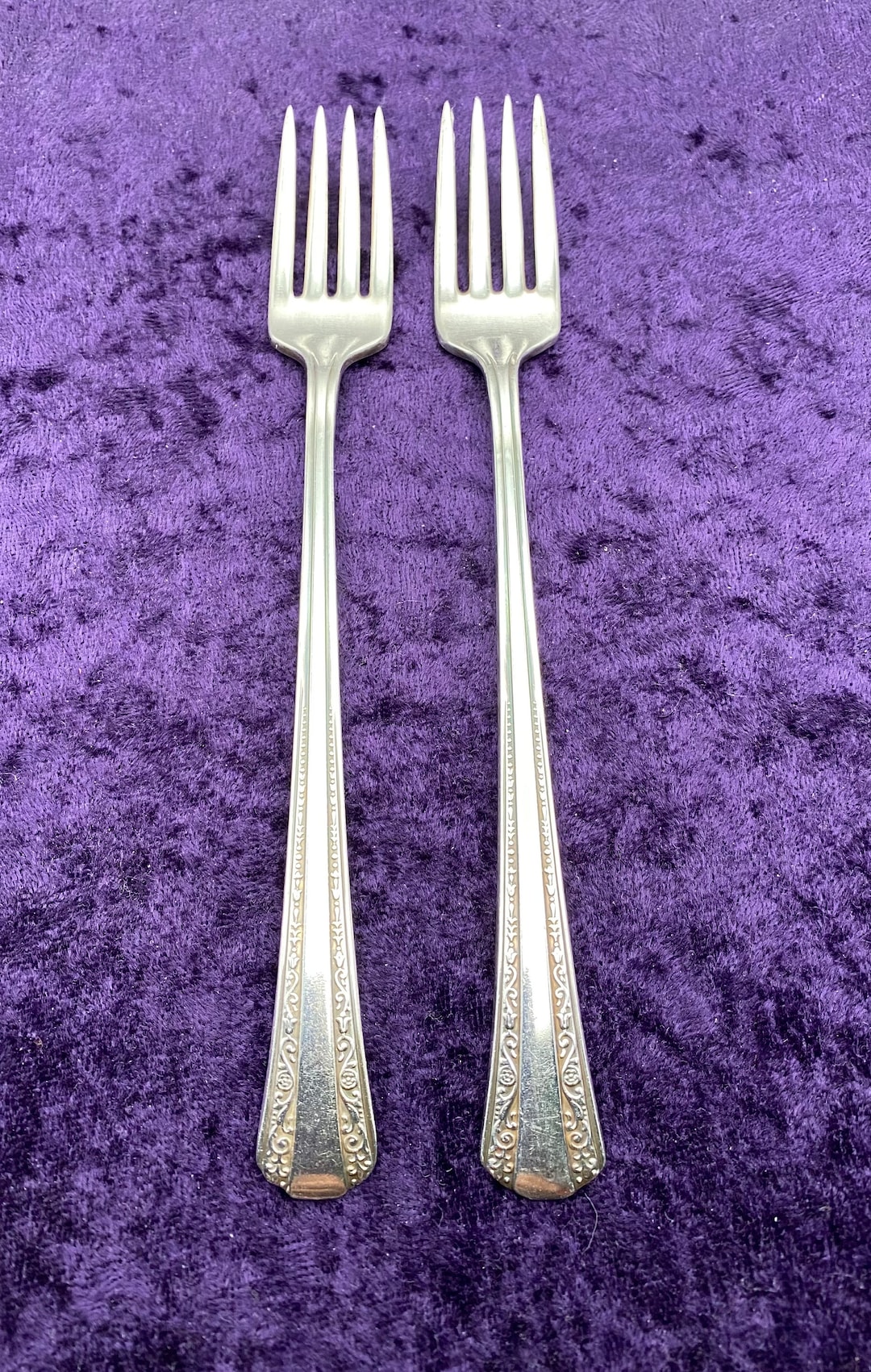 Vintage Art Deco Silverplate Forks - Rogers Gracious Pattern (set of 2 ...
