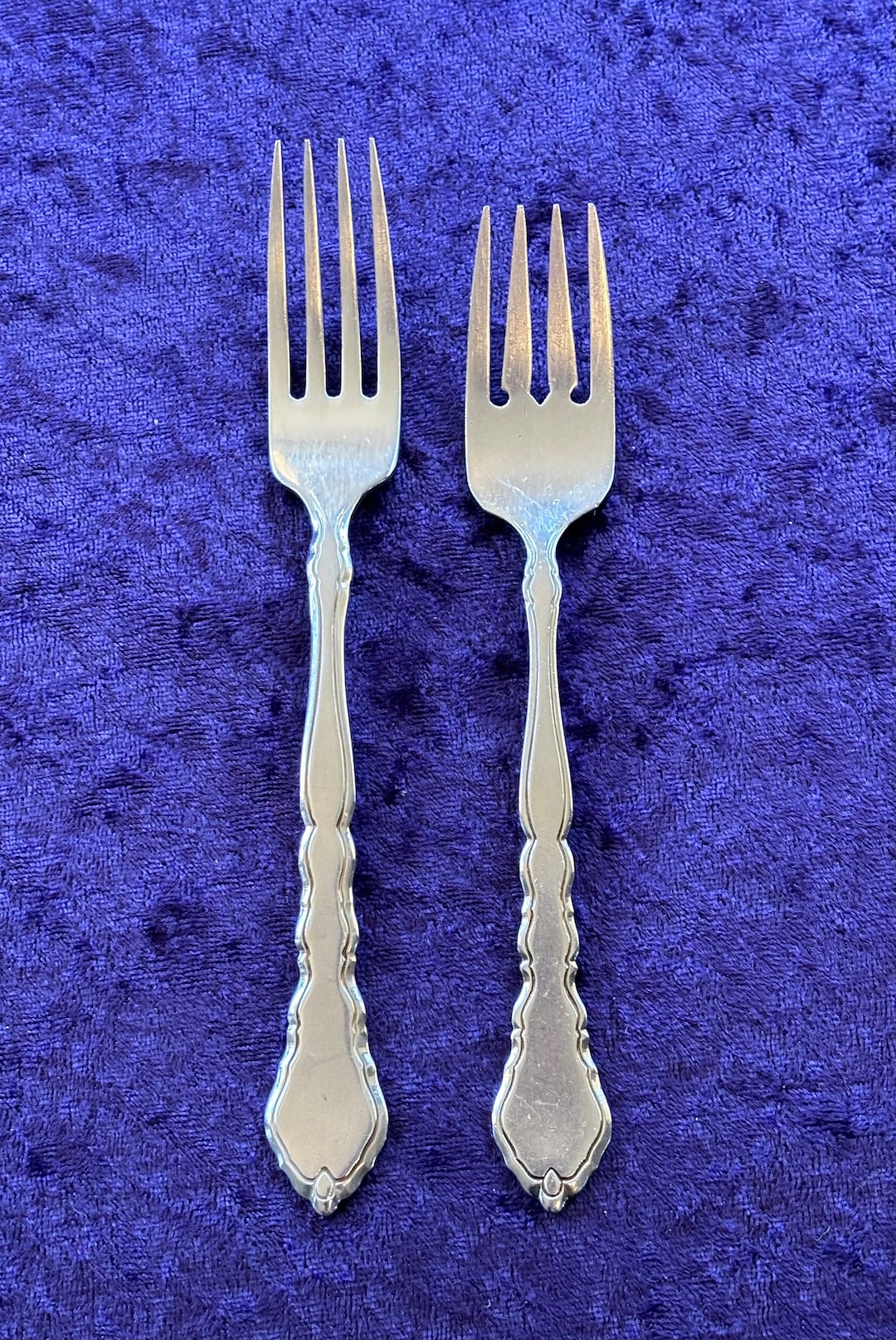 SATINIQUE Community Stainless by Oneida (newer) Vintage Flatware - 1 Dinner Fork, 1 Salad ...