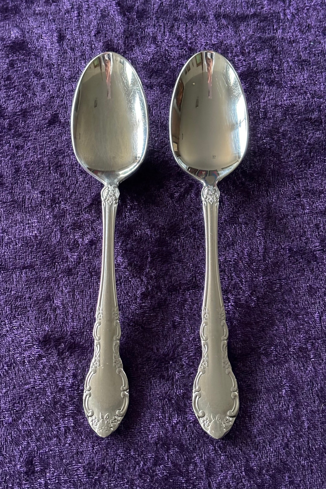 EXETER by Oneida - 18/10, Stainless, 2 Oval Soup Spoons - Etsy