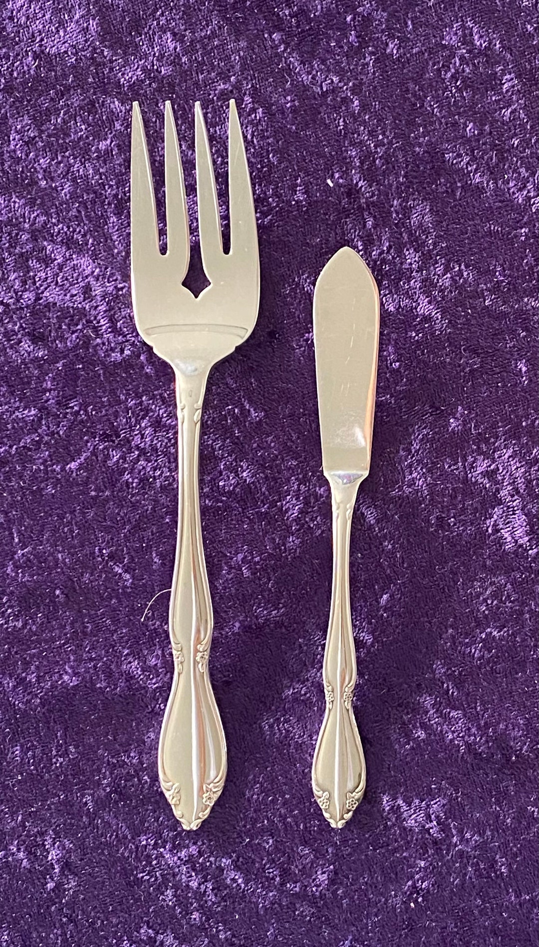 BERKELEY SQUARE Stainless by Oneida USA Vintage Flatware 1 Serving Fork ...