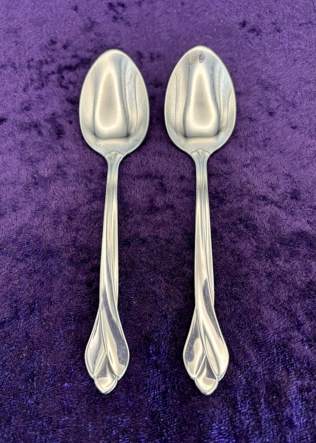 TRIBECA Stainless by Oneida Vintage Flatware - 2 Teaspoons - Etsy
