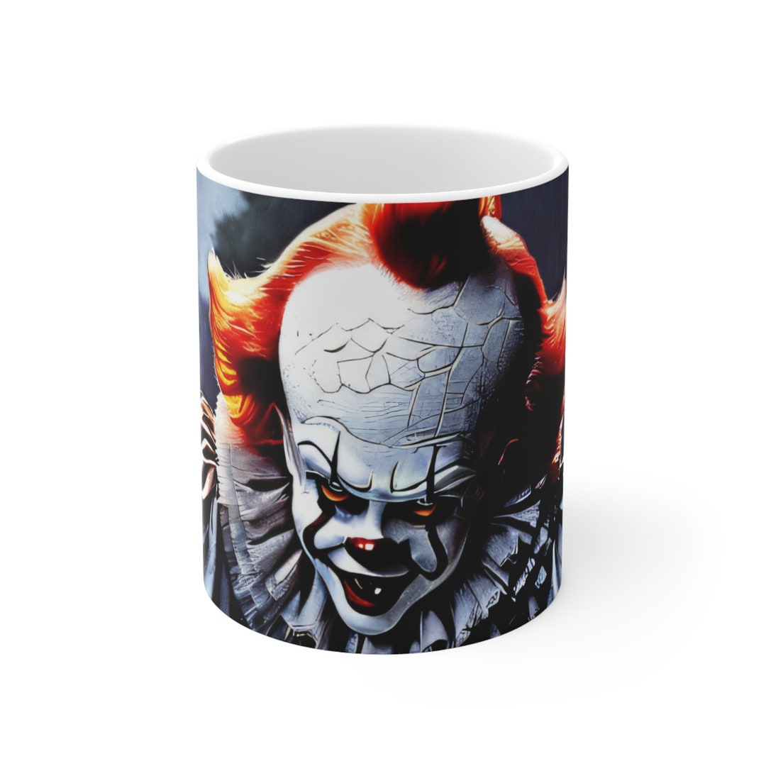 Pennywise Ceramic Mug: Float With Your Morning Coffee AI Mug - Etsy