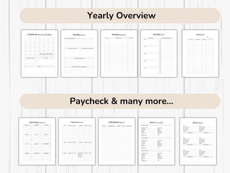Finance Planner Printable: Budgeting Binder, Expense Tracker (A4, A5 ...