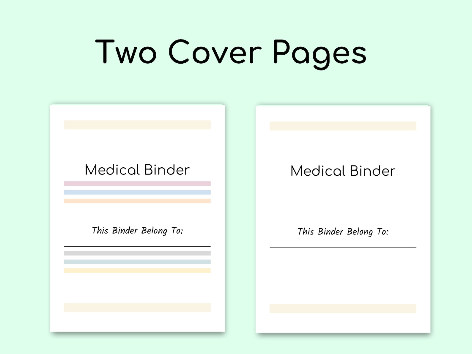 Medical Planner Binder Printable, Medical Binder, Medical Log, Medical ...