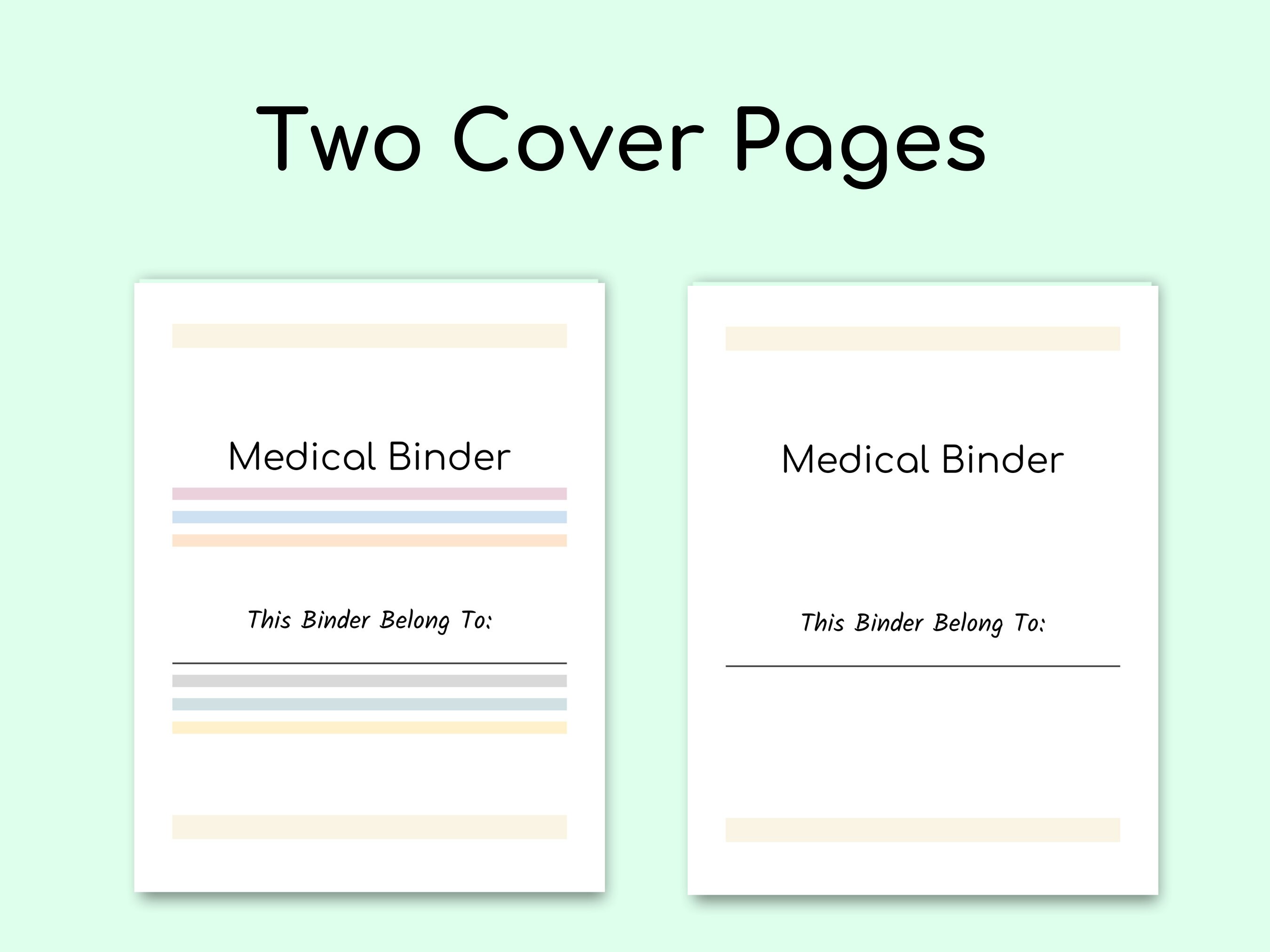 Medical Planner Binder Printable, Medical Binder, Medical Log, Medical ...