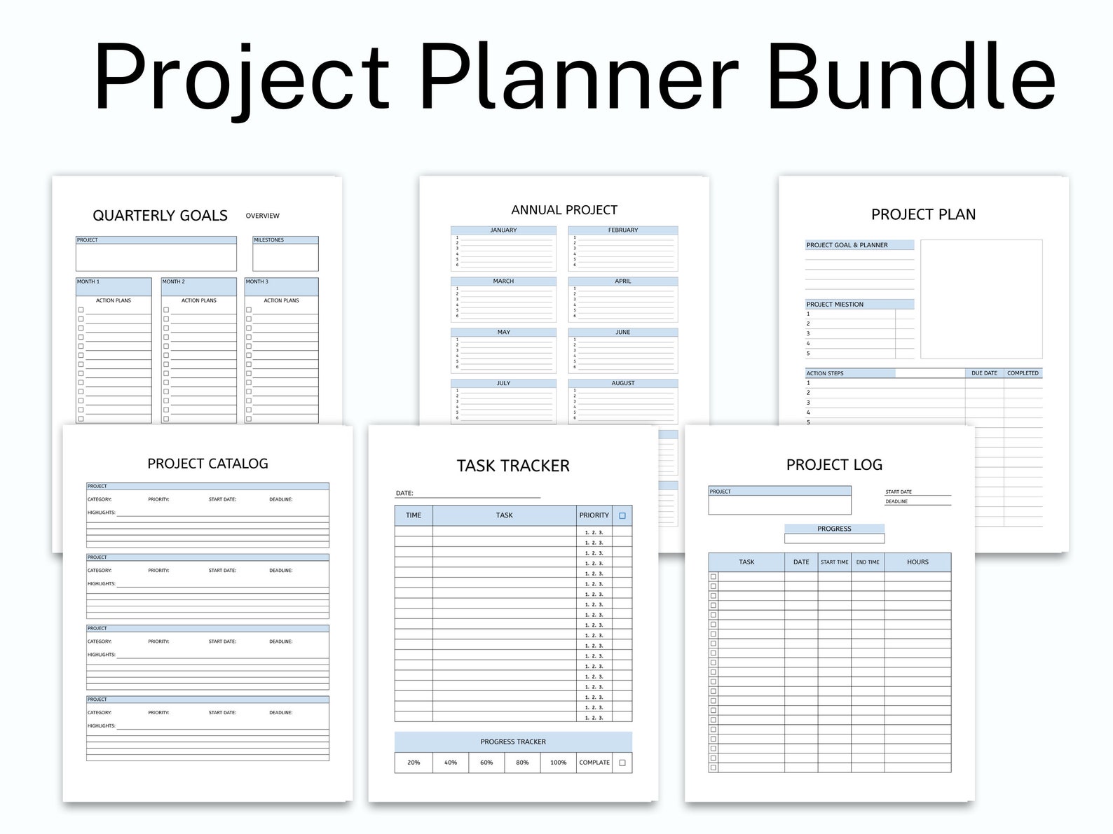 Project Planner Templates Printable, Crochet Project Management ...