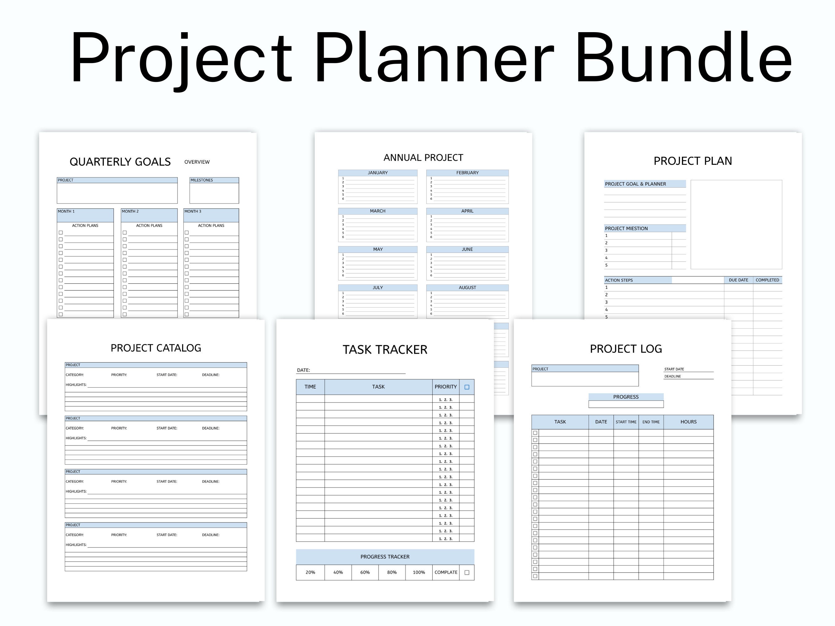 Project Planner Templates Printable, Crochet Project Management ...