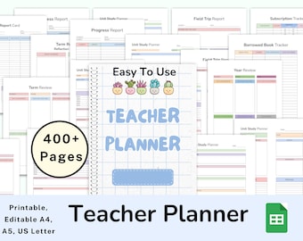 Printable Teacher Weekly Planner Weekly Lesson Plans, Homeschool ...