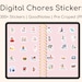 Everyday Chores DIGITAL PLANNER Stickers 300 Stickers, Goodnotes ...