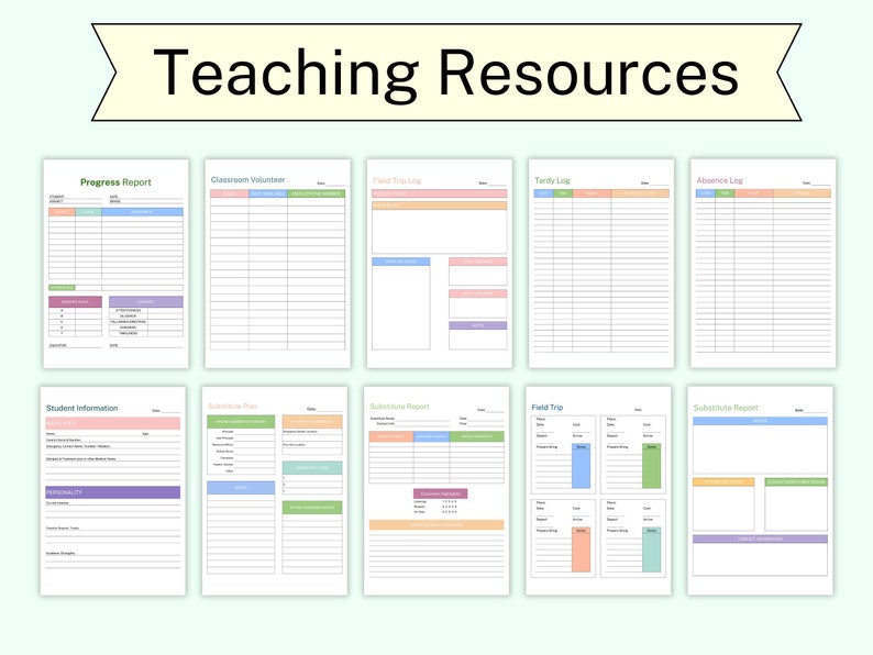 Teacher Planner 2024-2025, Spiral Teacher Planner, Lesson Plans ...