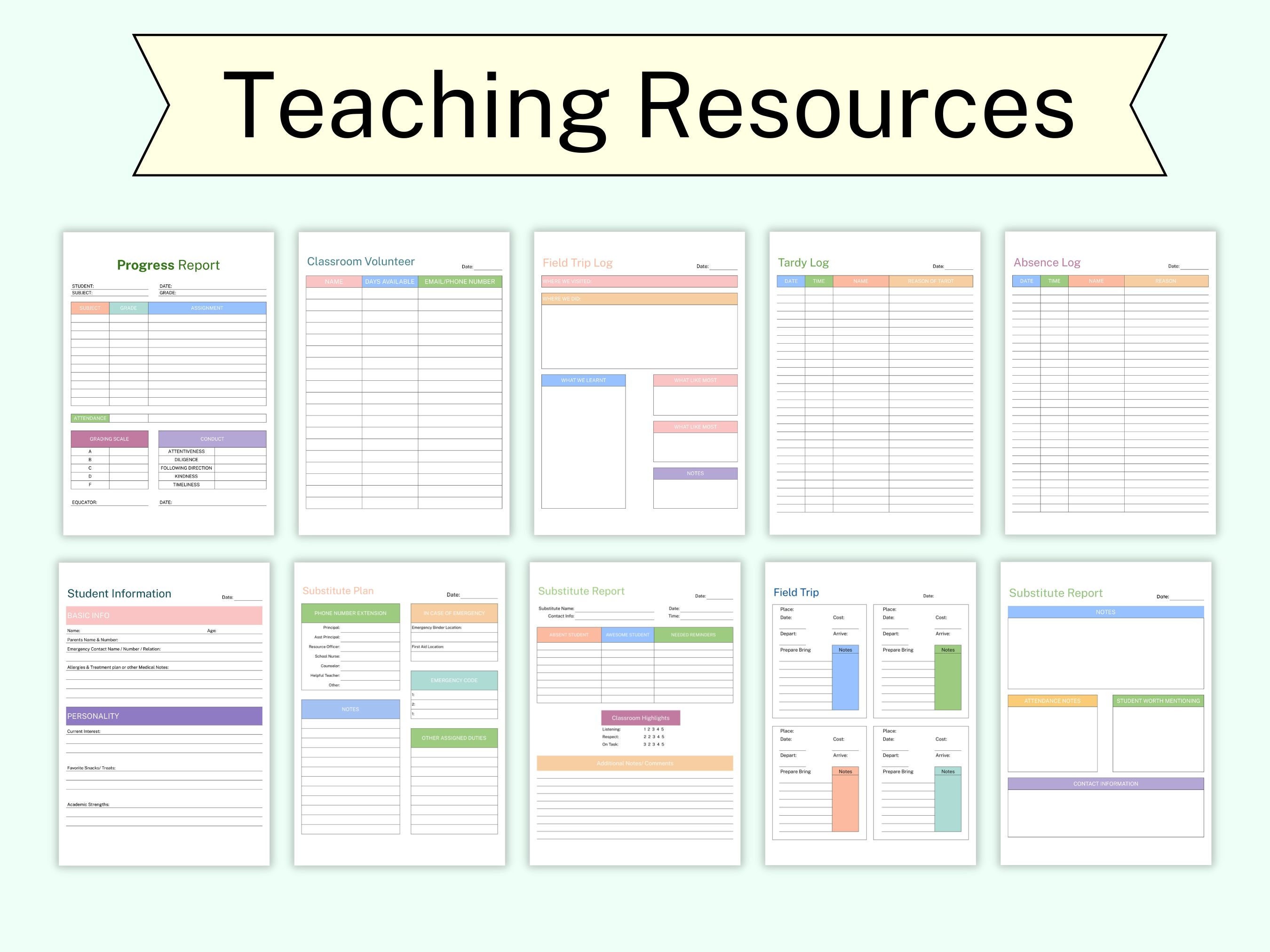 Teacher Planner 2024-2025, Spiral Teacher Planner, Lesson Plans ...