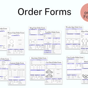Crafters Business Order Form Templates Bundle, Small Business Order ...