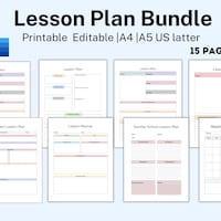Weekly Lesson Plan Template: Printable Teacher Planner (PDF & Canva ...