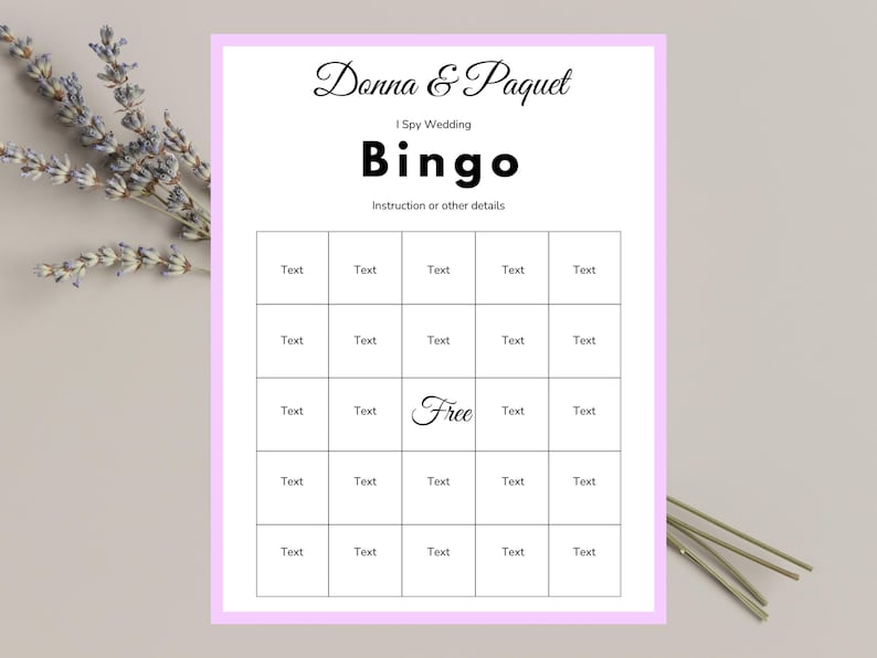 Editable Bingo Card, DIY Bingo Game, Blank Bingo Template, Bingo for ...