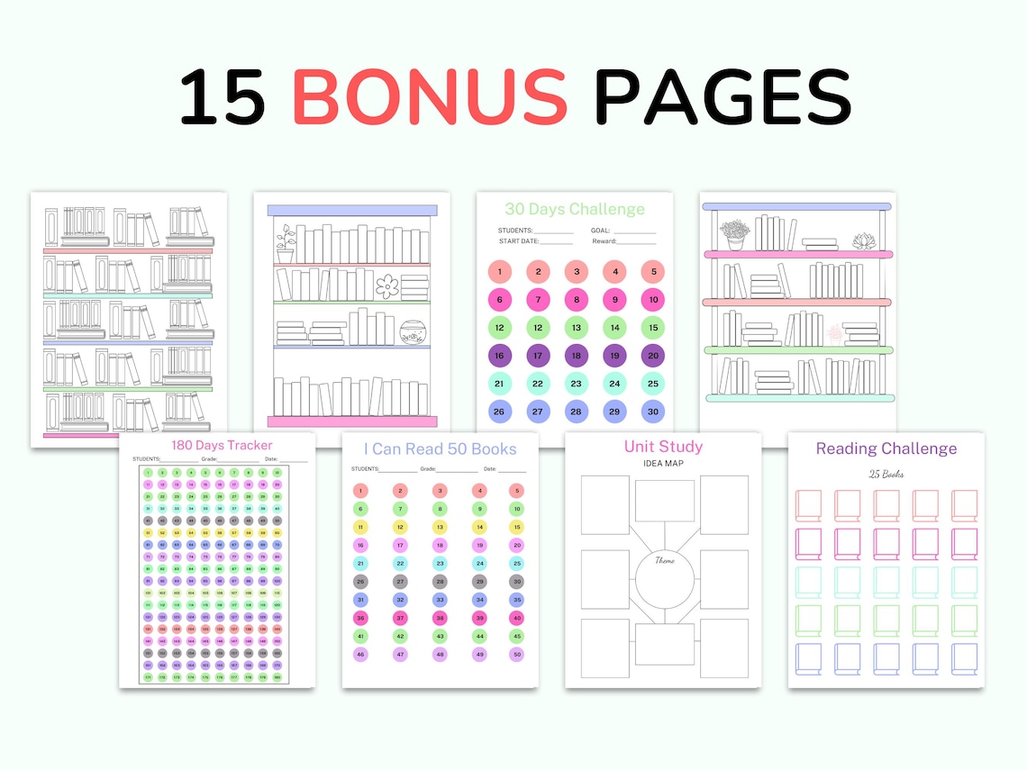 Homeschool Planner Printable 2025-2026, , Weekly Lesson Plans Template ...