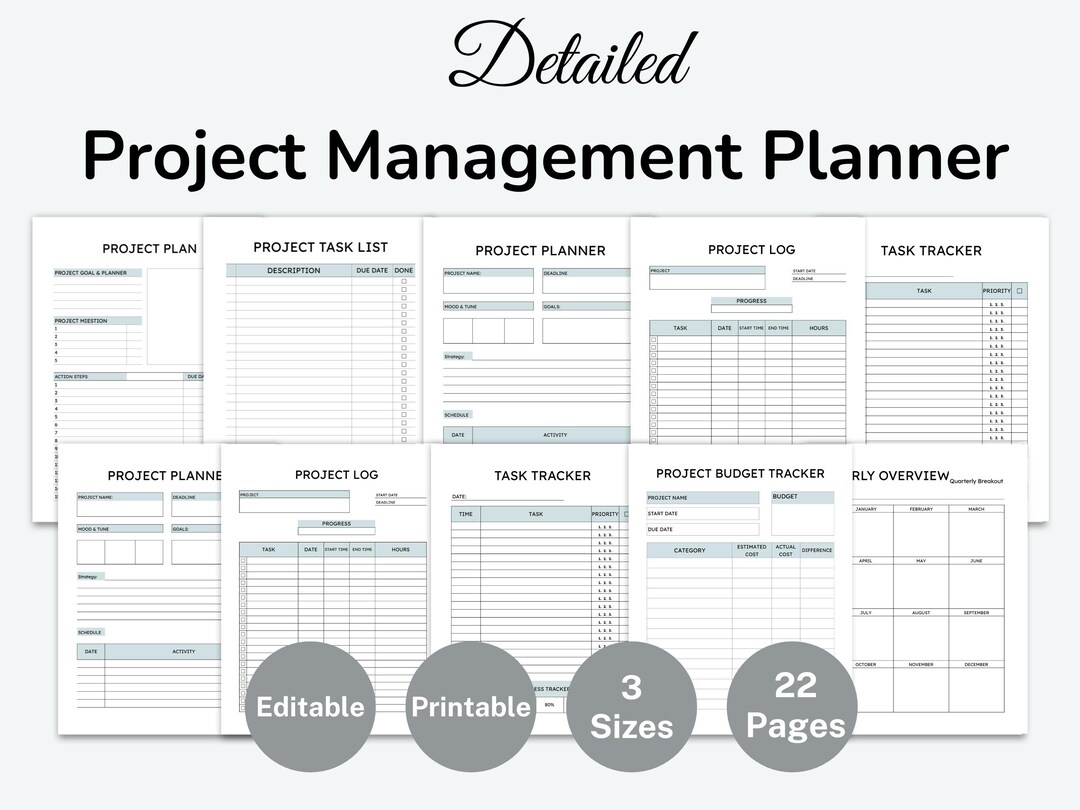 Project Management Bundle, Project Timeline, Business Finance, Gantt ...