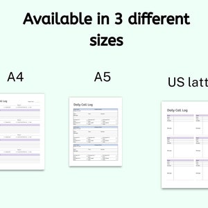 Printable Daily Call Log, Communication Log, Call Back Tracker, Missed ...
