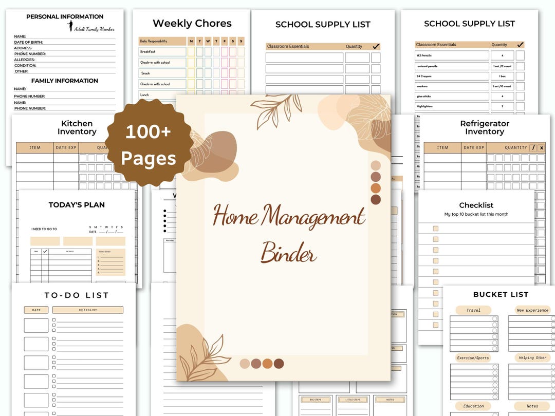 Home Management Binder, Home Binder, in Case of Emergency Binder, What ...
