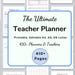 Teacher Planner 2024-2025 Template PDF, Spiral Teacher Planner ...
