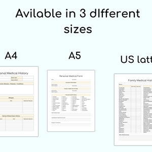 Medical History Form, Medical Log, Medical Forms Printable, Medical ...