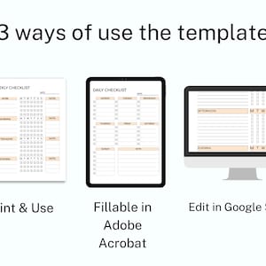 Blank Daily Master Checklist Printable, Simple Checklist Template ...