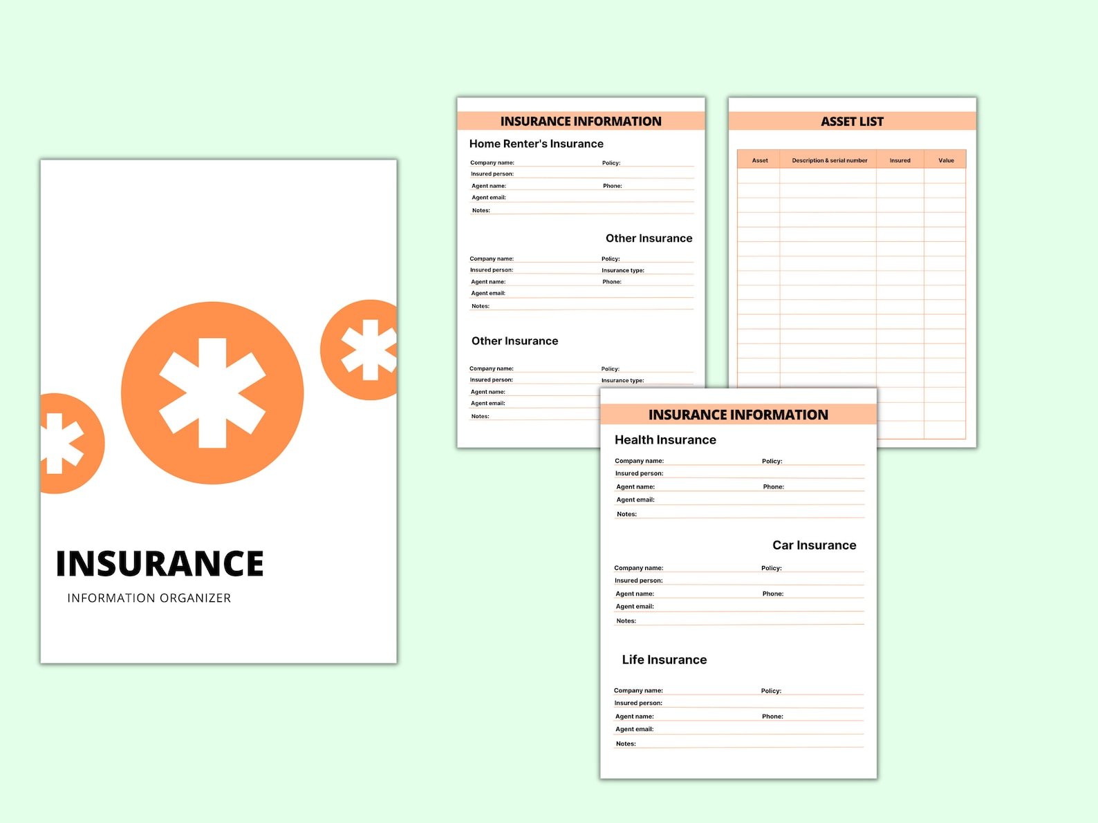 Emergency Binder Printable, Life Binder, in Case of Emergency Binder ...