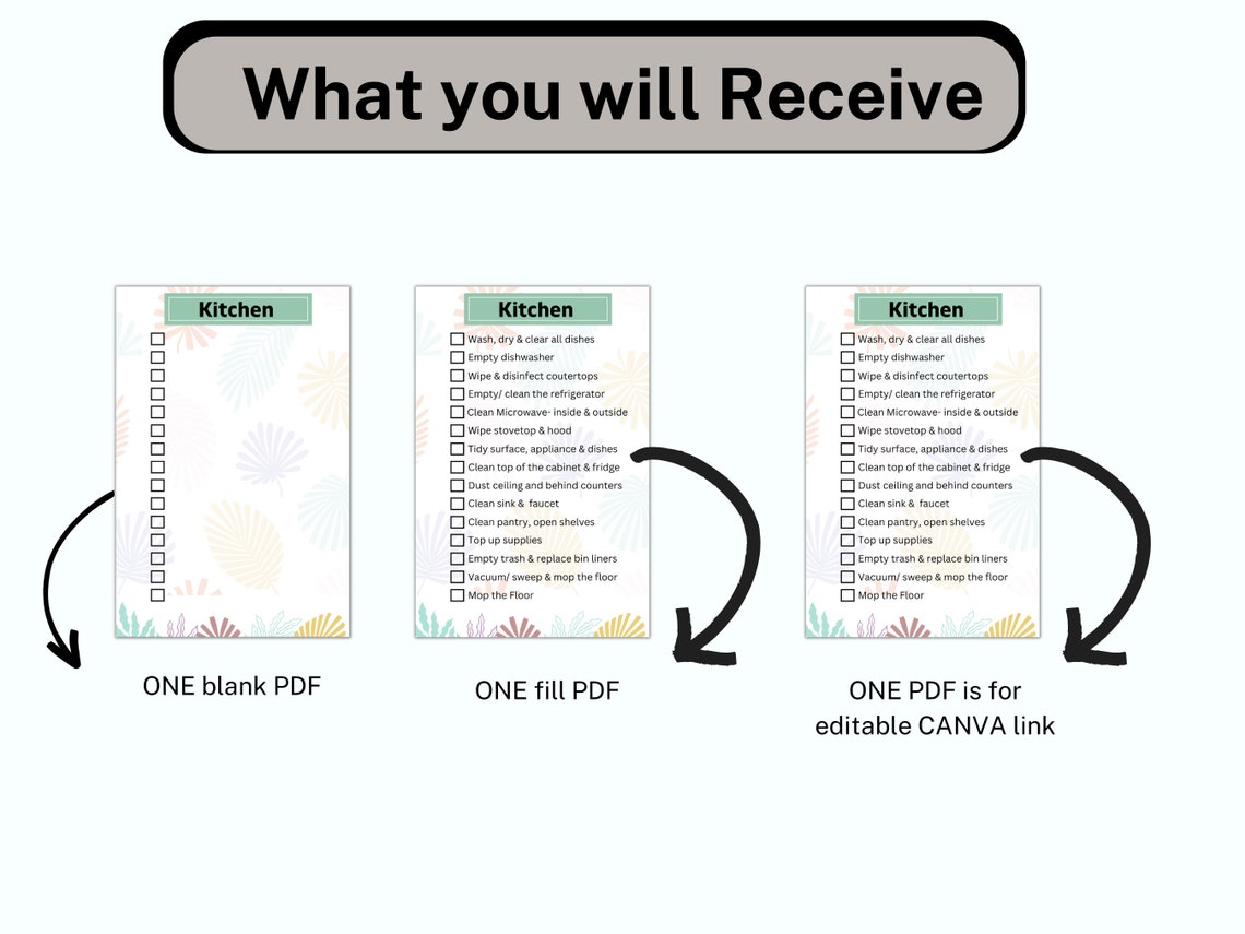 EDITABLE Kids Cleaning Cards, House Keeping Checklist, Cleaning ...