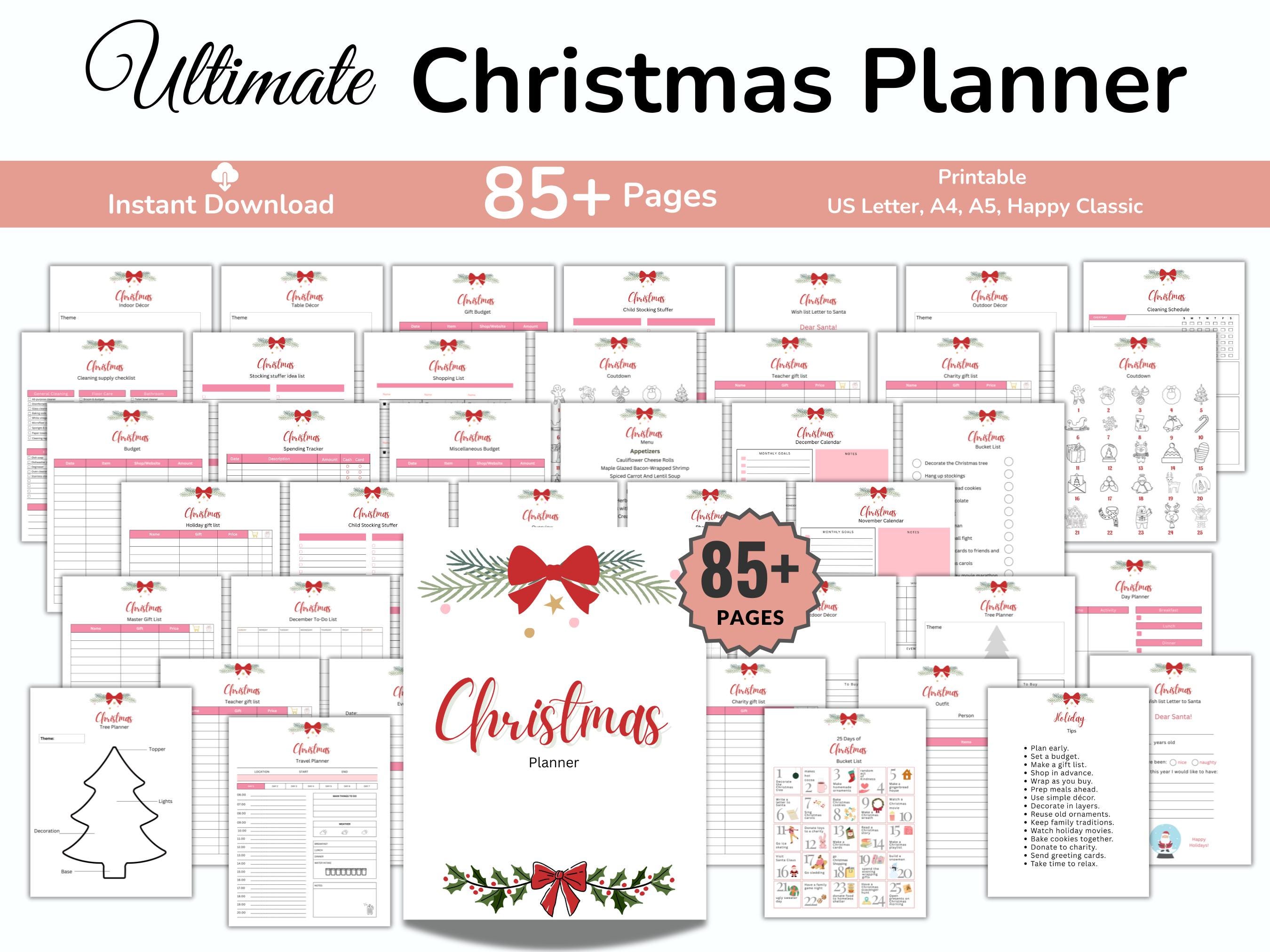 Ultimate Christmas Planner Printable, Christmas Savings, Family Gift ...