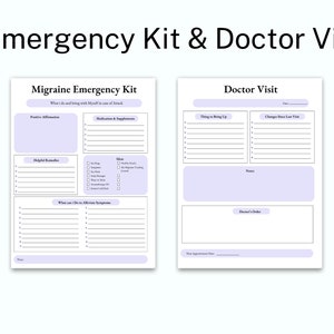 Migraine Tracker Printable, Symptom Tracker, Headache Diary, Daily ...