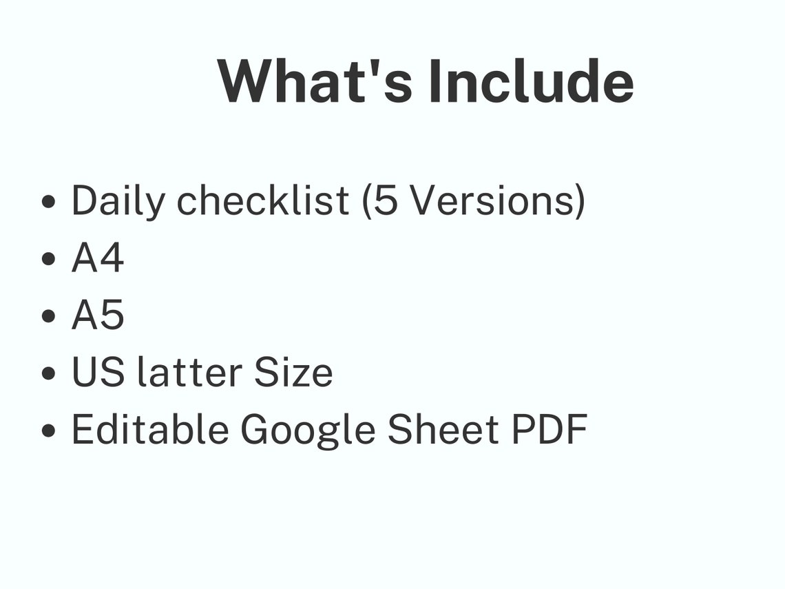 Blank Daily Master Checklist Printable, Simple Checklist Template ...