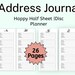 Refillable Address Book Google Sheet, Address Book Printable, Contacts ...